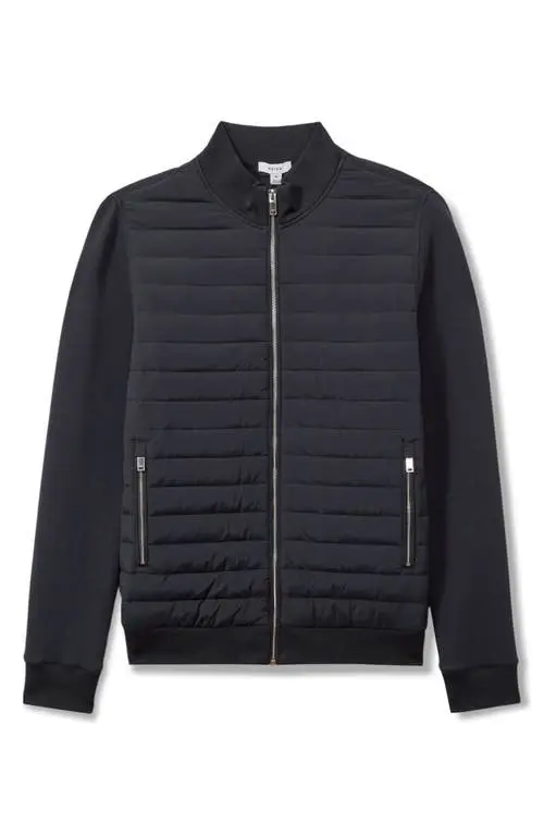 REISS Freddie Mixed Media Jacket