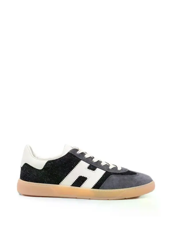 Hogan Paneled Lace-up Sneakers - Blue