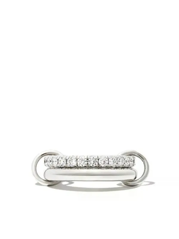 SPINELLI KILCOLLIN 18kt White Gold Virgo Diamond Link Ring