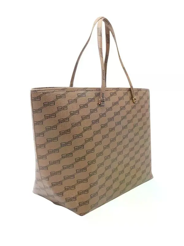 Balenciaga Bb Monogram Tote Bag - Grey