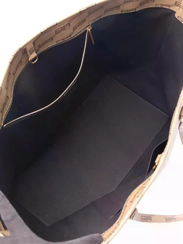 Balenciaga Bb Monogram Tote Bag - Grey