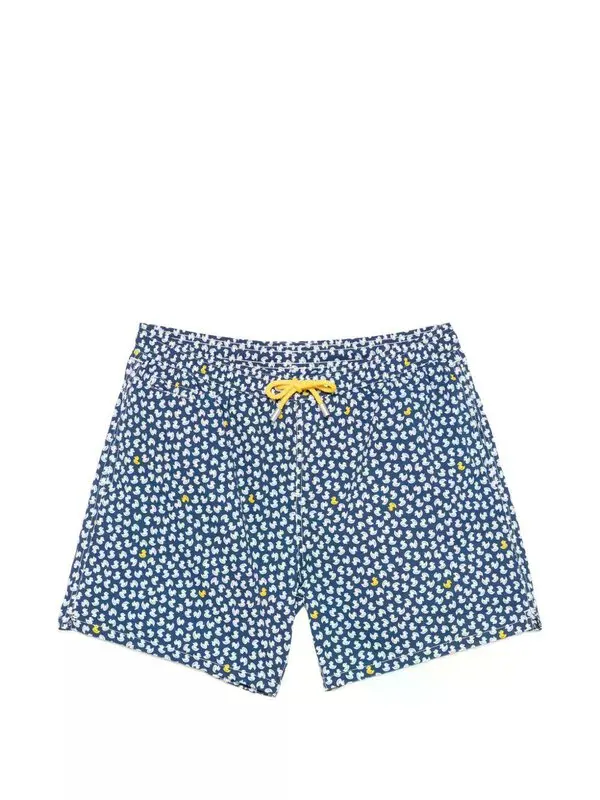 MC2 SAINT BARTH Duck Print Swim Shorts - Blue