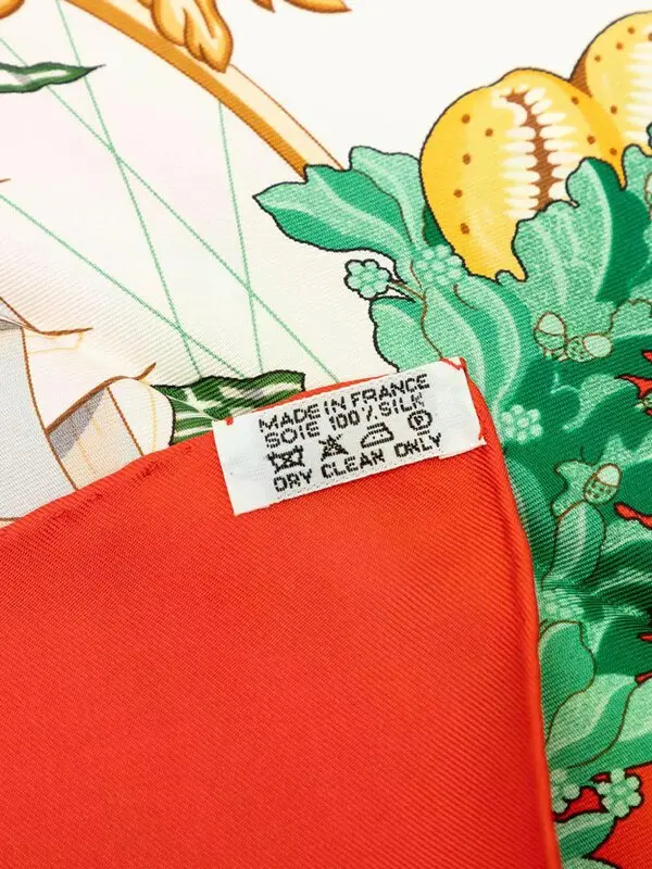 Hermès 2010-2018 Balade Oceane Silk Scarf 90 Scarves - Red