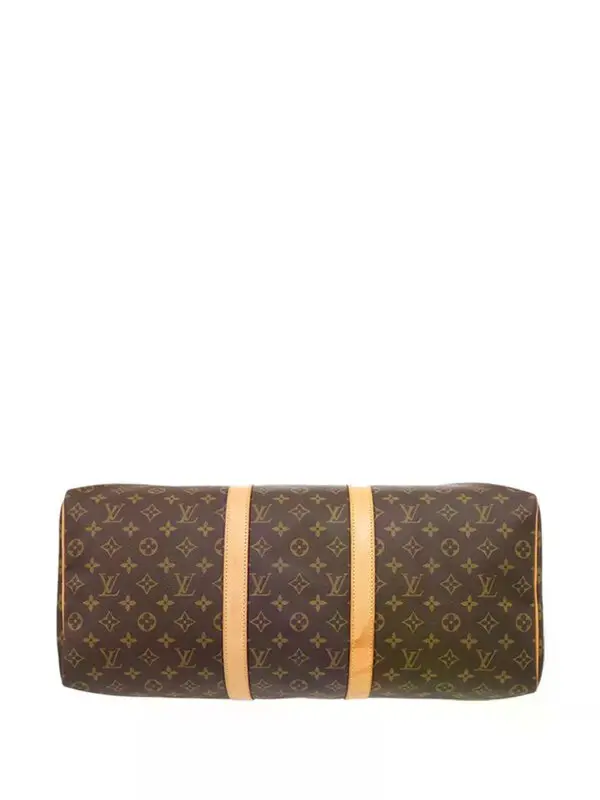 LOUIS VUITTON Monogram Keepall 50 Travel Bag - Brown