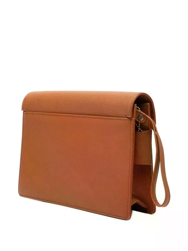 Burberry Leather Envelope Clutch Bag