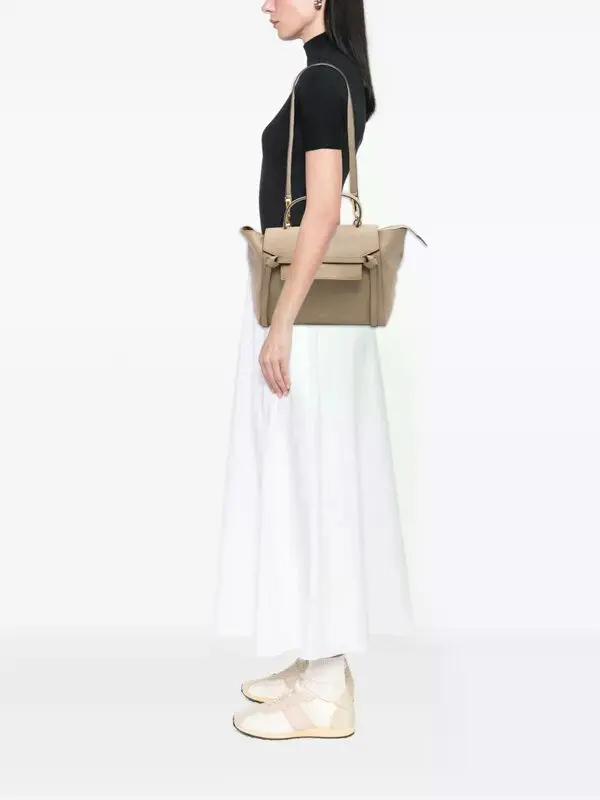 Celine Mini Grained Calfskin Belt Bag Satchel - Neutrals