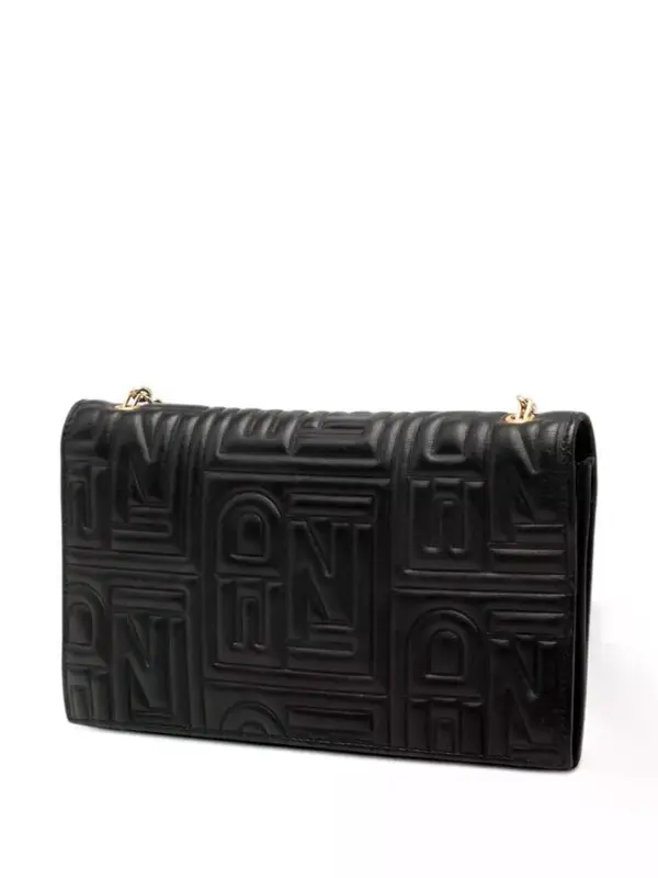 Fendi Embossed Nappa Logo Chain Clutch Crossbody Bag