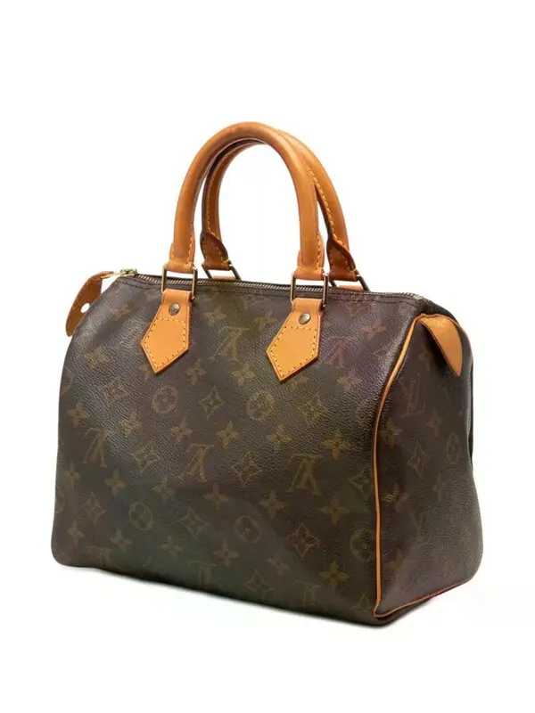 LOUIS VUITTON Monogram Speedy 25 Boston Bag - Brown