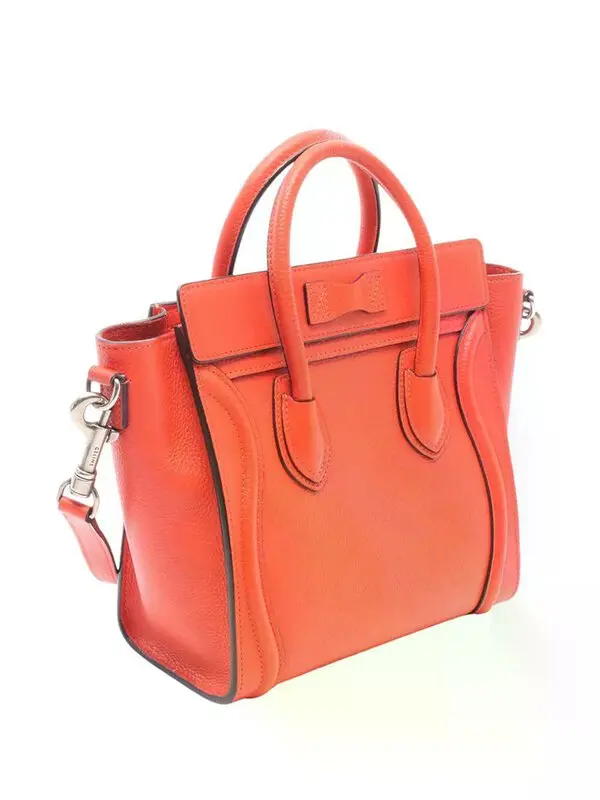 Celine Nano Leather Luggage Tote Satchel