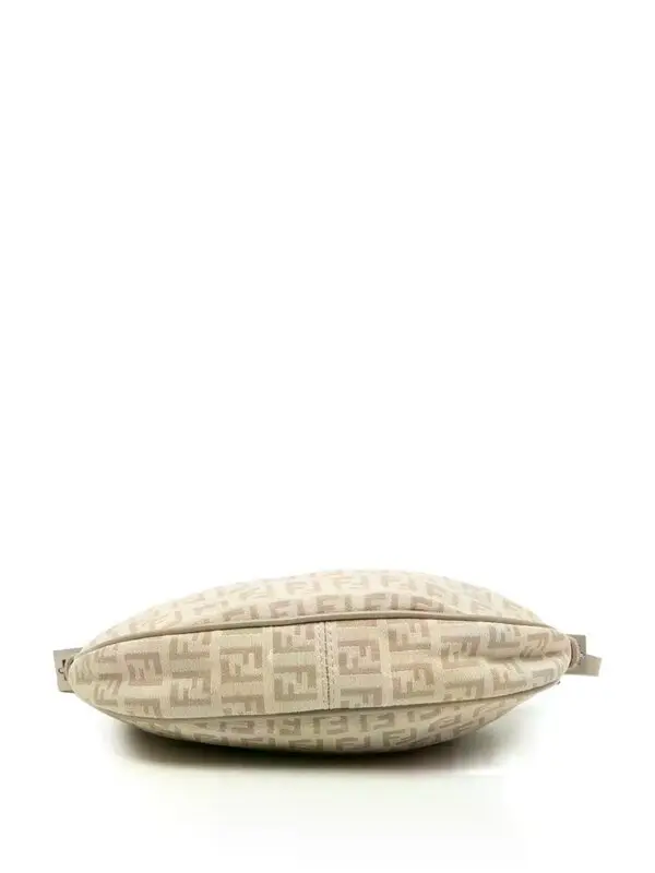 Fendi Zucchino Canvas Hobo Shoulder Bag - Neutrals