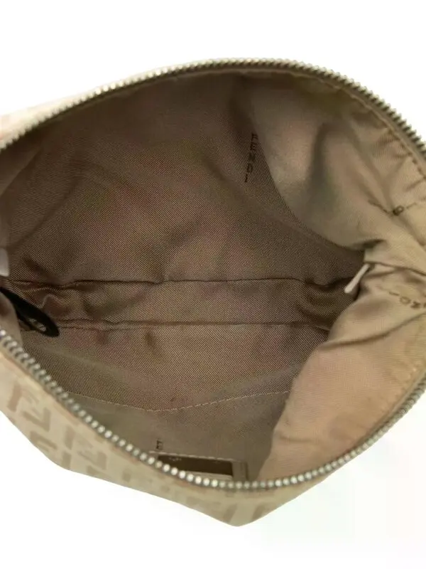 Fendi Zucchino Canvas Hobo Shoulder Bag - Neutrals