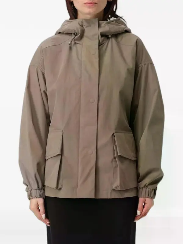 Emporio Armani Hooded Jacket With Flap Pockets