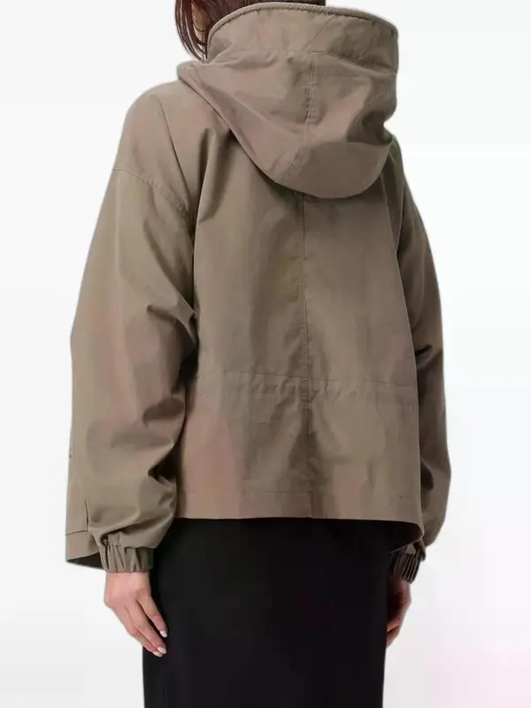 Emporio Armani Hooded Jacket With Flap Pockets