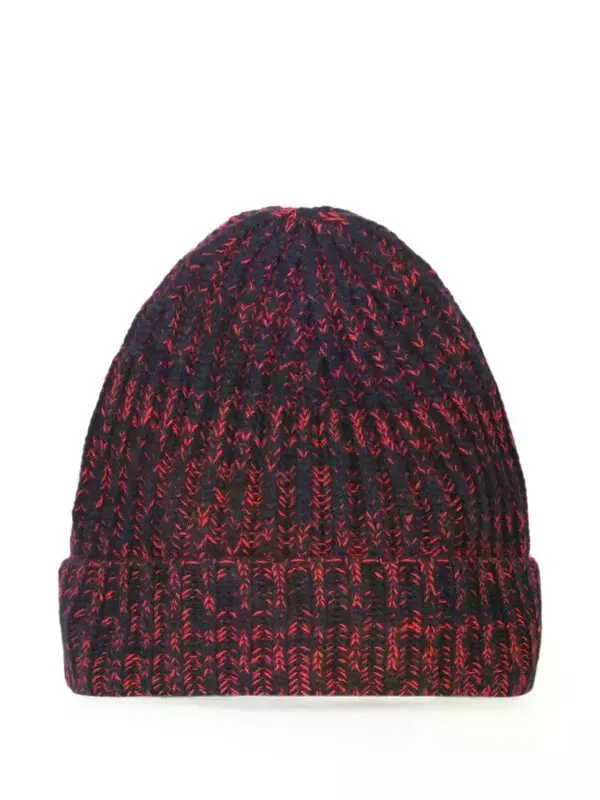 Malo Ribbed-knit Cashmere Beanie Hat - Blue