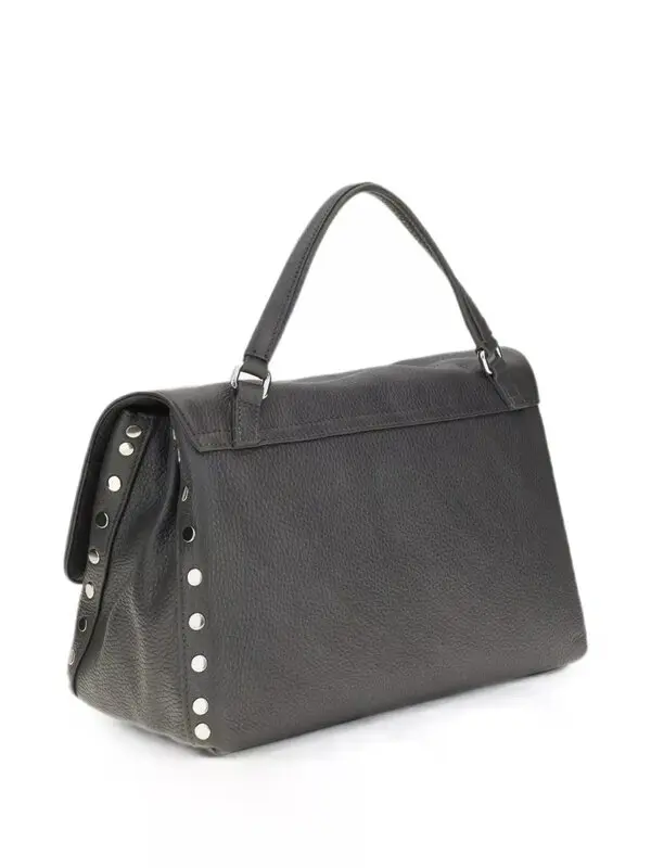 ZANELLATO Postina Daily Leather Satchel - Grey