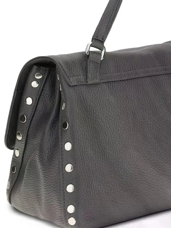 ZANELLATO Postina Daily Leather Satchel - Grey