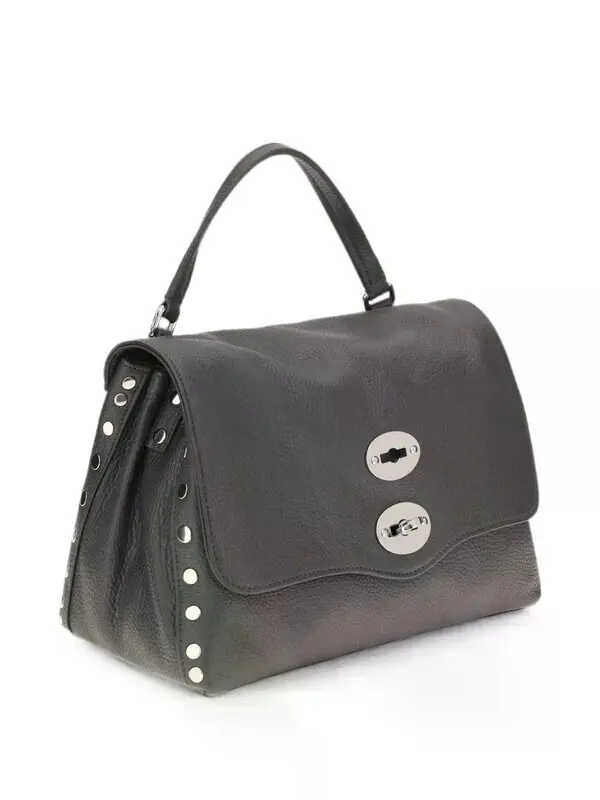 ZANELLATO Postina Daily Leather Satchel - Grey