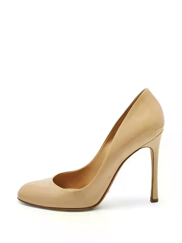 SERGIO ROSSI Round-toe Patent Leather Pumps