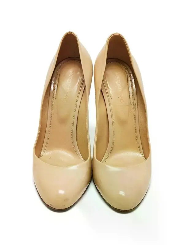 SERGIO ROSSI Round-toe Patent Leather Pumps