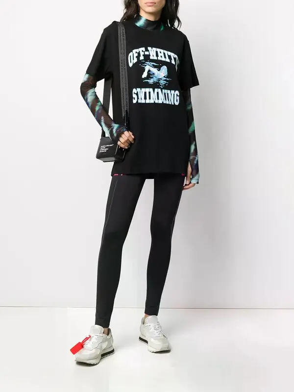 Off-White Logo Printed Leggings