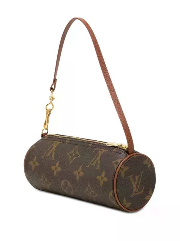 LOUIS VUITTON Monogram Papillon Pochette Handbag - Brown