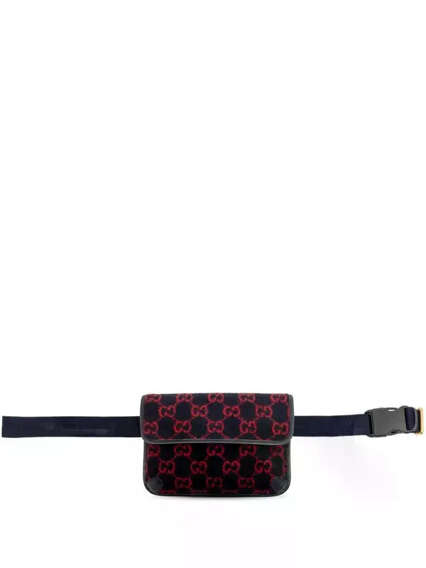 Gucci Gg Wool Slim Belt Bag - Black