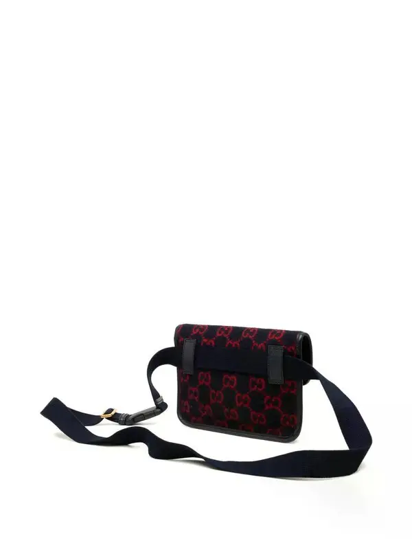 Gucci Gg Wool Slim Belt Bag - Black