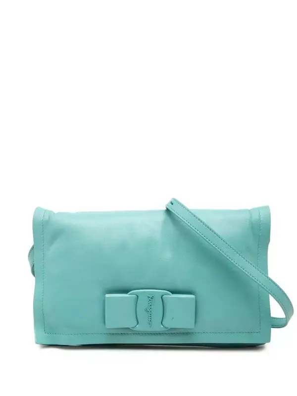 FERRAGAMO Mini Padded Leather Viva Bow Crossbody Bag