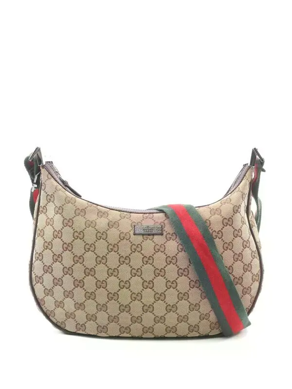 Gucci Gg Canvas Web-stripe Shoulder Bag