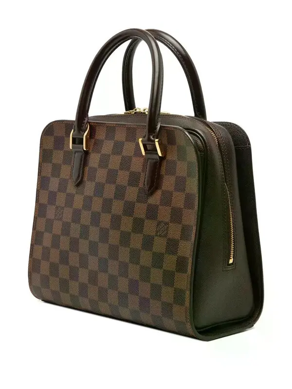 LOUIS VUITTON Damier Ebene Triana Handbag - Brown