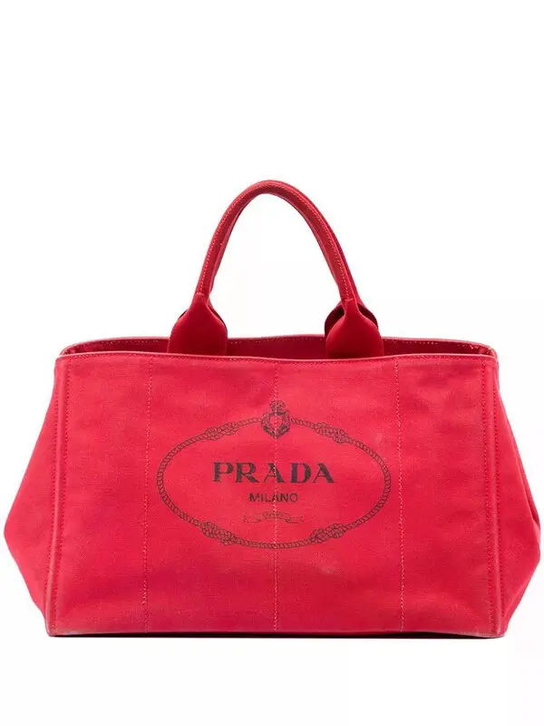 Prada Canapa Logo Satchel