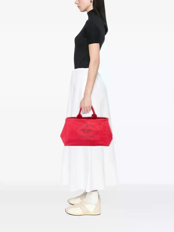 Prada Canapa Logo Satchel
