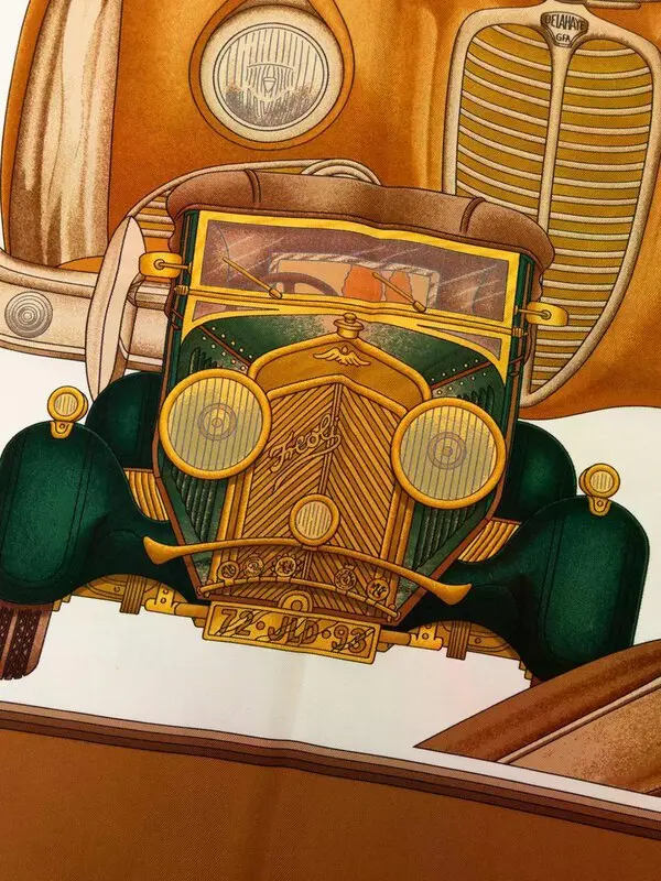 Hermès 1980-2010 Automobile Silk Scarf 90 Scarves