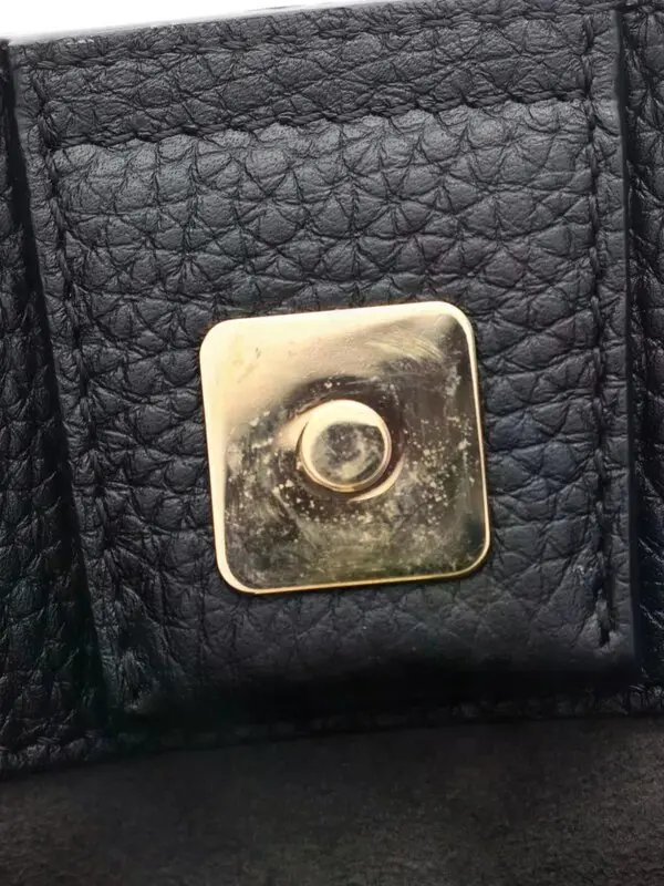 Fendi Ff Leather Tote Bag