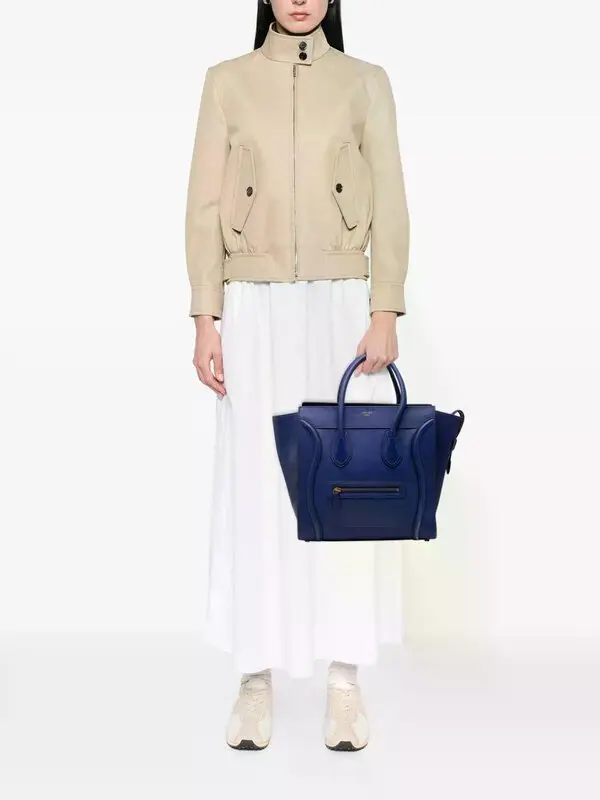 Celine Mini Calfskin Luggage Tote Bag - Blue
