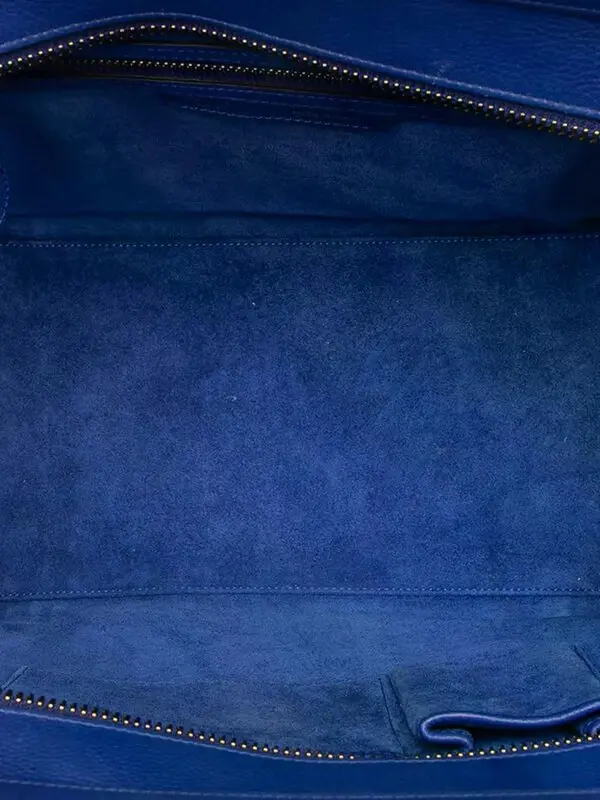 Celine Mini Calfskin Luggage Tote Bag - Blue