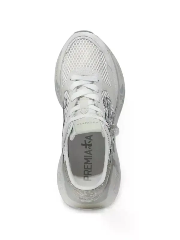 Premiata Lauryn Glitter-effect Mesh Sneakers