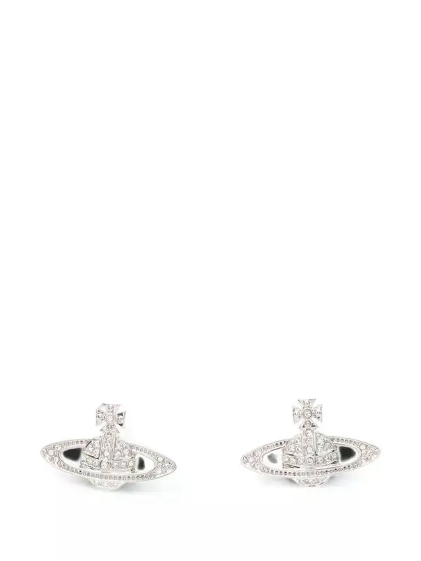 VIVIENNE WESTWOOD Mini Bas Relief Earrings - Silver