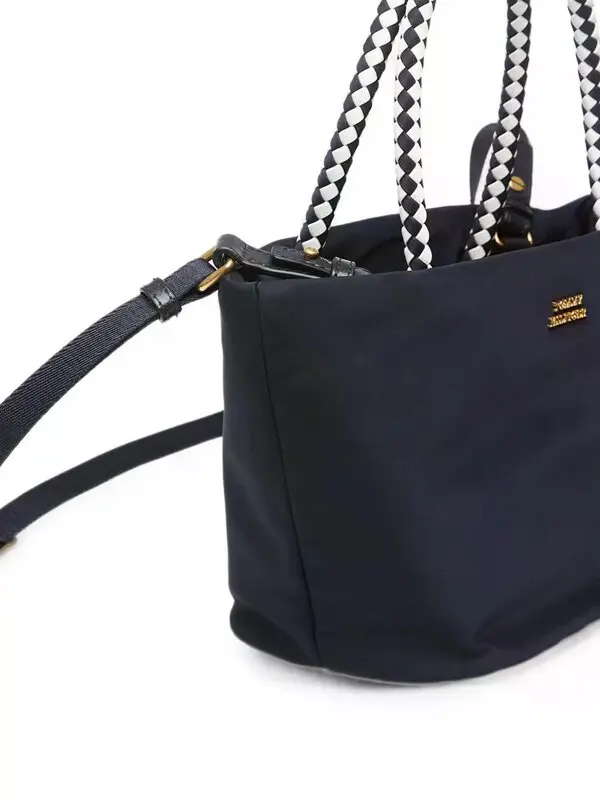 Tommy Hilfiger Woven-handle Marina Bucket Tote Bag