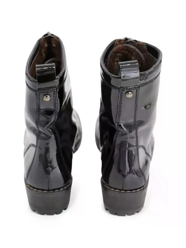 STUART WEITZMAN Zip-up Patent Leather Boots