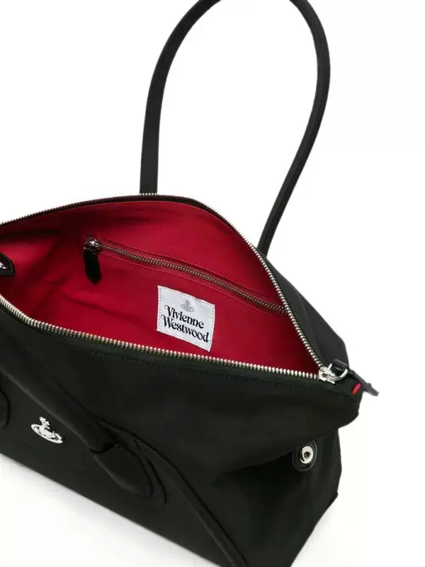 VIVIENNE WESTWOOD Orb-plaque Shoulder Bag - Black