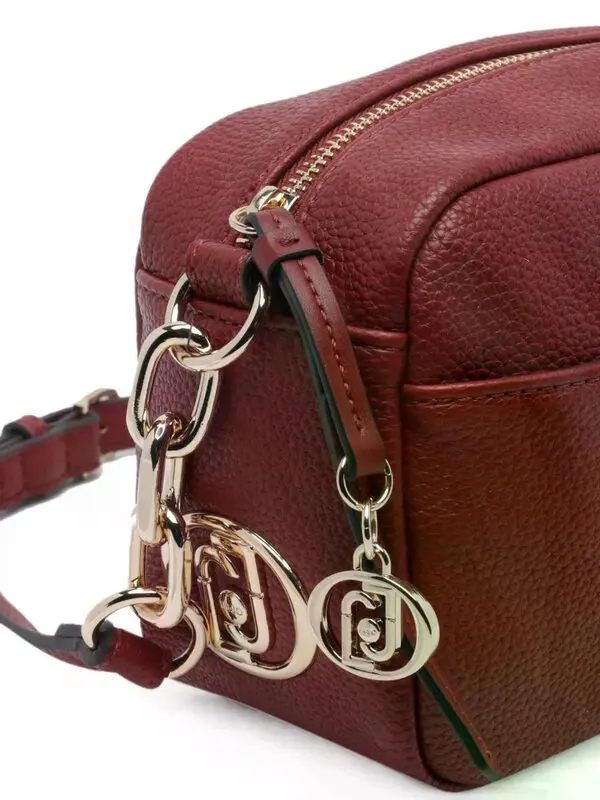 Liu Jo Grained-effect Cross Body Bag With Logo Plaque
