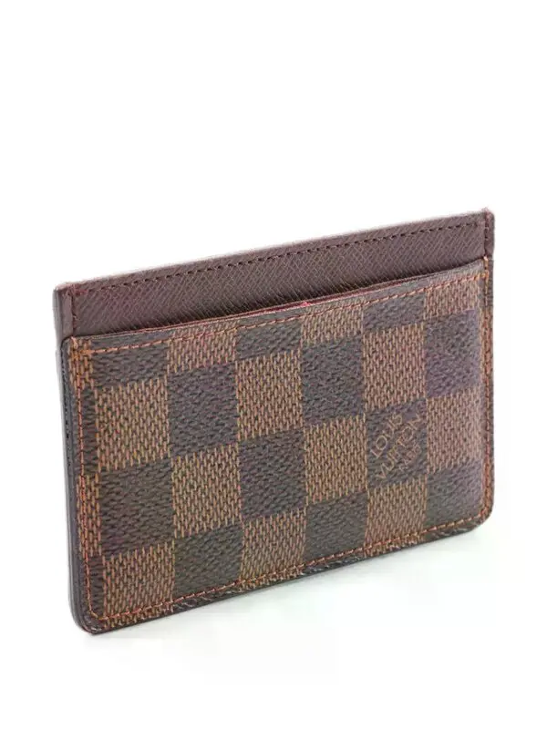 LOUIS VUITTON 2008 Damier Ebene Card Holder