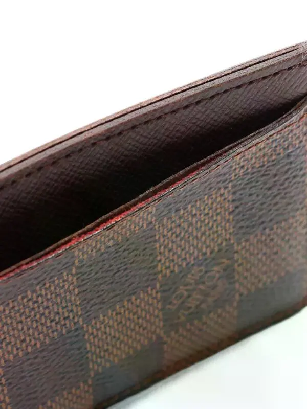 LOUIS VUITTON 2008 Damier Ebene Card Holder