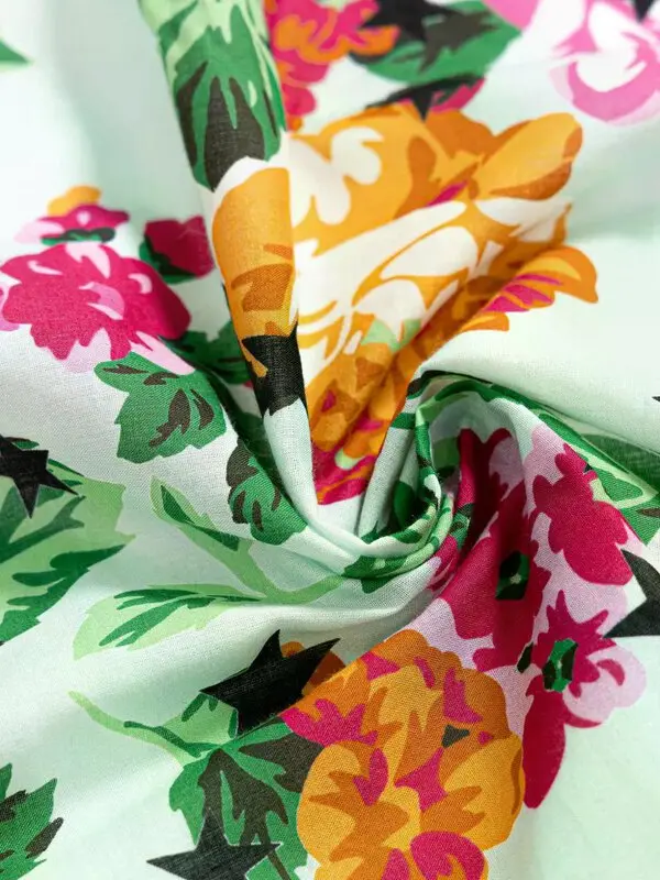 Kenzo Floral Star-pattern Bandana Scarf - Neutrals