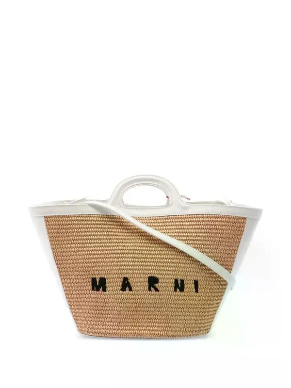 Marni Small Tropicalia Two-way Handbag - Neutrals