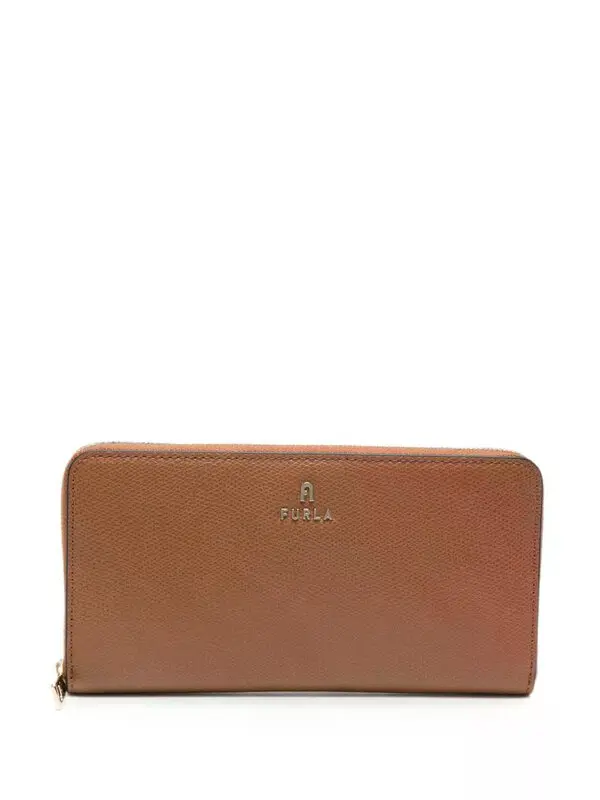 Furla Camelia Logo-plaque Leather Wallet - Brown