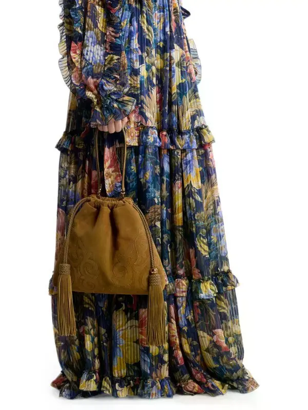 Etro Medium Kalispera Suede Bag