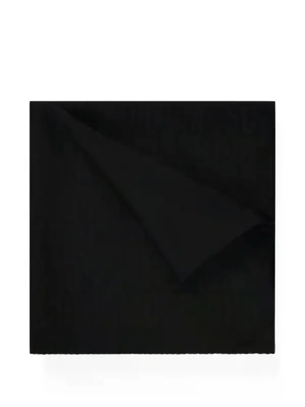 Moschino Logo-print Silk Scarf - Black