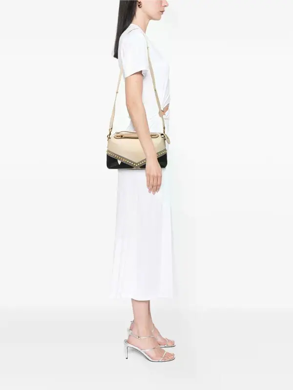 Fendi Medium Studded Leather Satchel